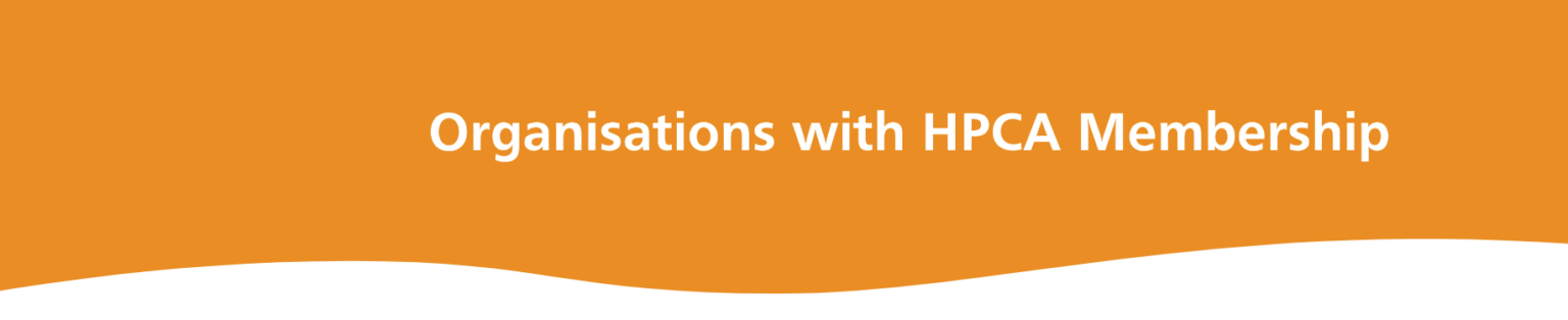 Organisations with HPCA Membership – HPCA